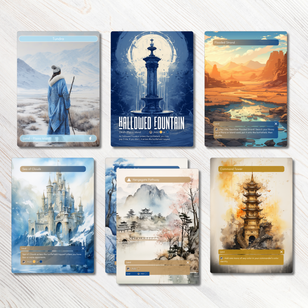 MTG Proxy Land Essentials Pack: Azorious (White/Blue) - The Proxy Forge ...