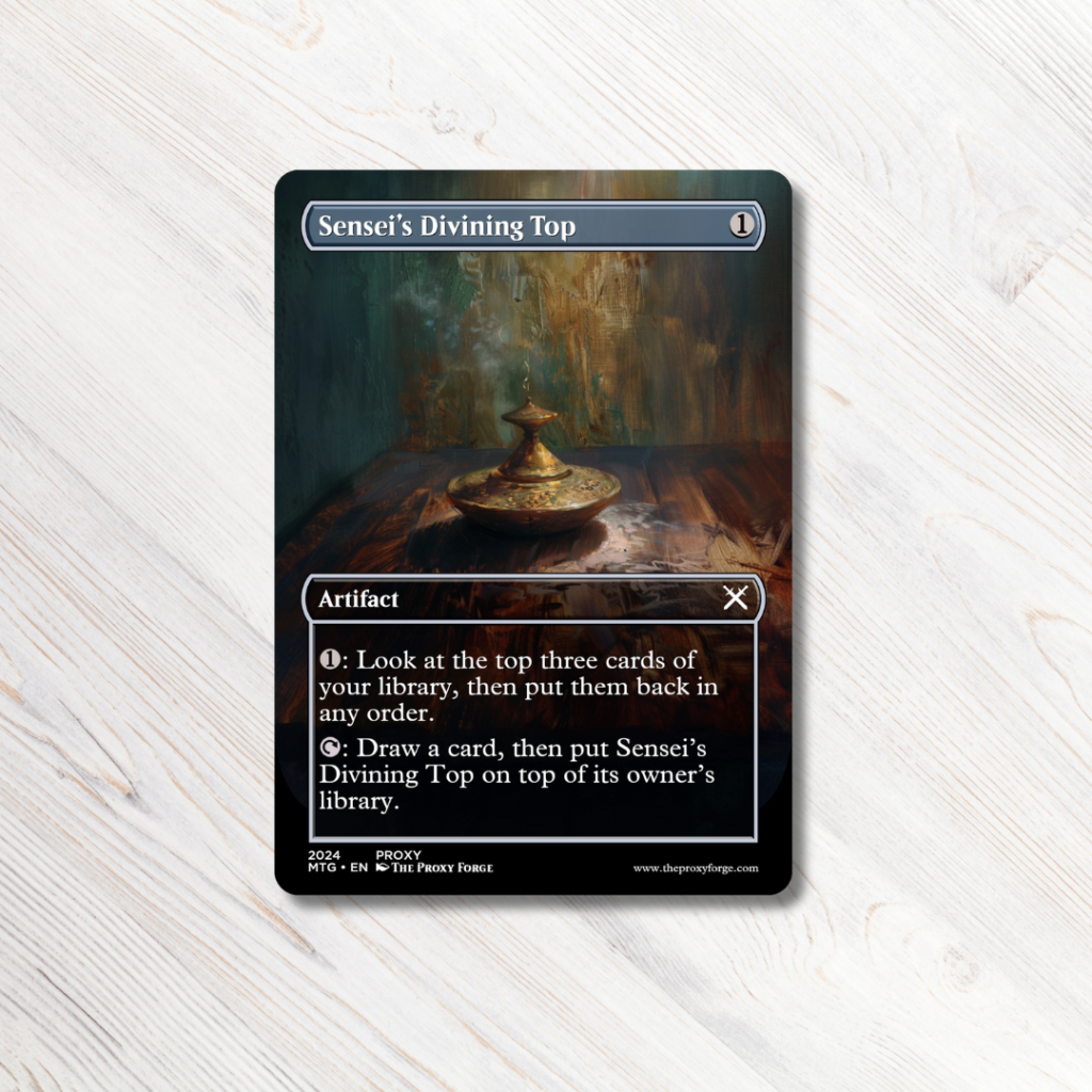 Sensei's Divining Top MTG Proxy (90's Fantasy)