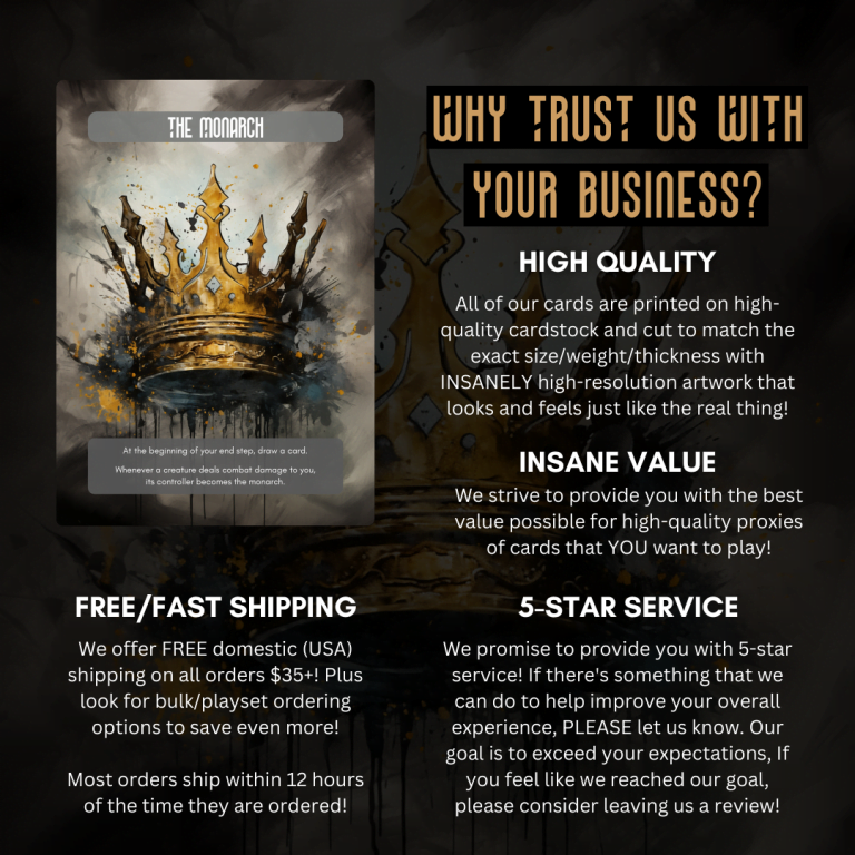MTG Proxy Token: Monarch - The Proxy Forge - Premium Magic The ...