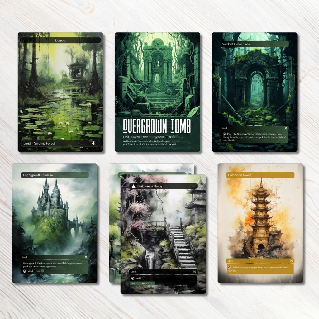 MTG Proxy Land Essentials Pack: Golgari (Black/Green) - The Proxy Forge ...
