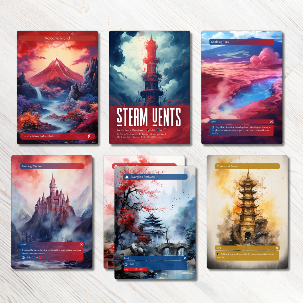 MTG Proxy Land Essentials Pack: Izzet (Blue/Red) - The Proxy Forge ...