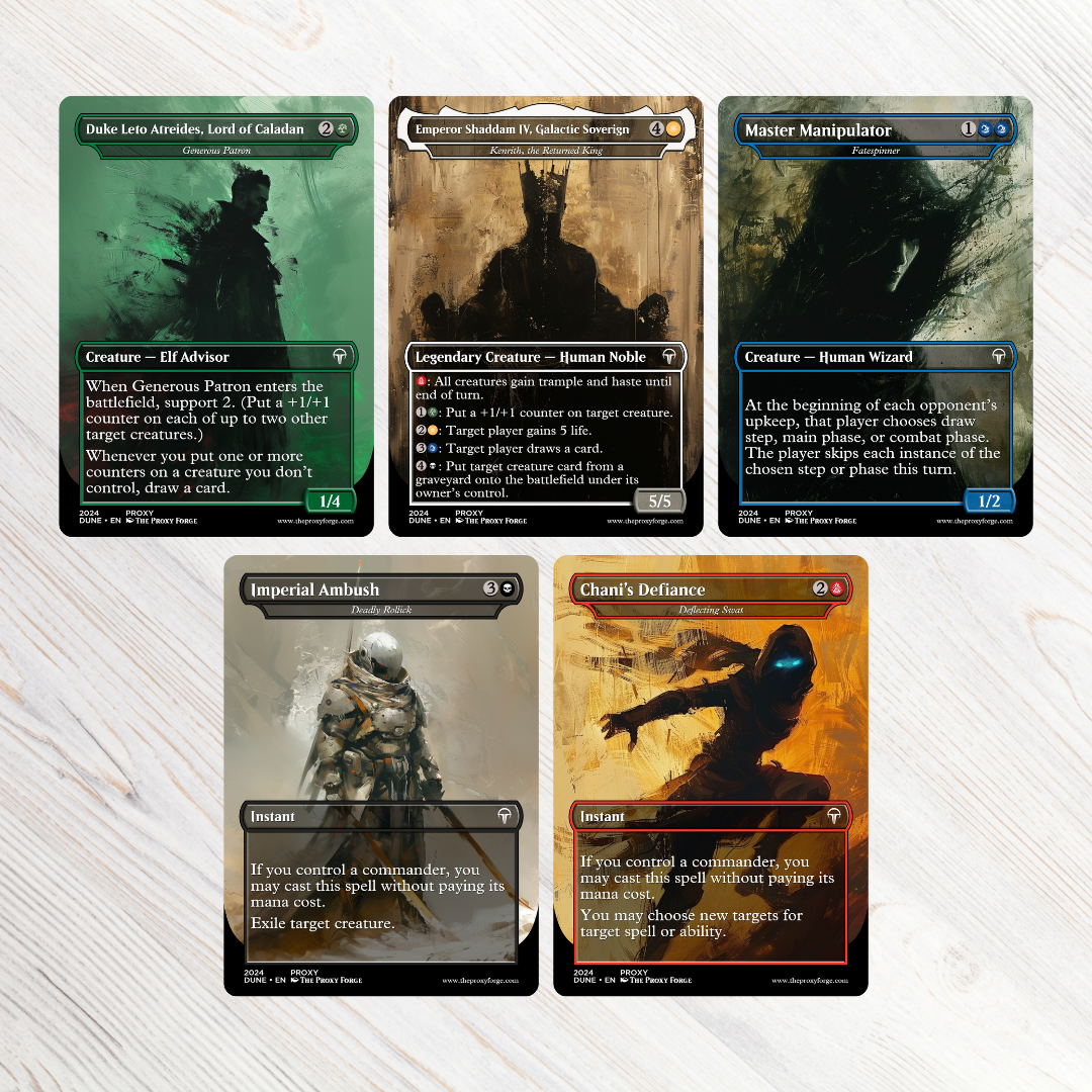 MTG Proxy Commander Starter Pack: Kenrith (Dune Politics Pack)