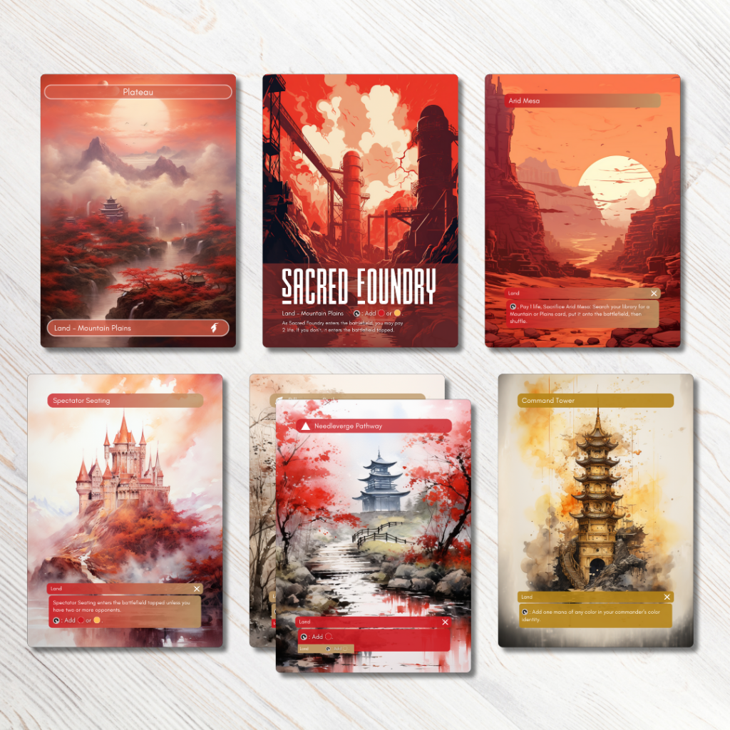 MTG Proxy Land Essentials Pack: Boros (White/Red) - The Proxy Forge ...