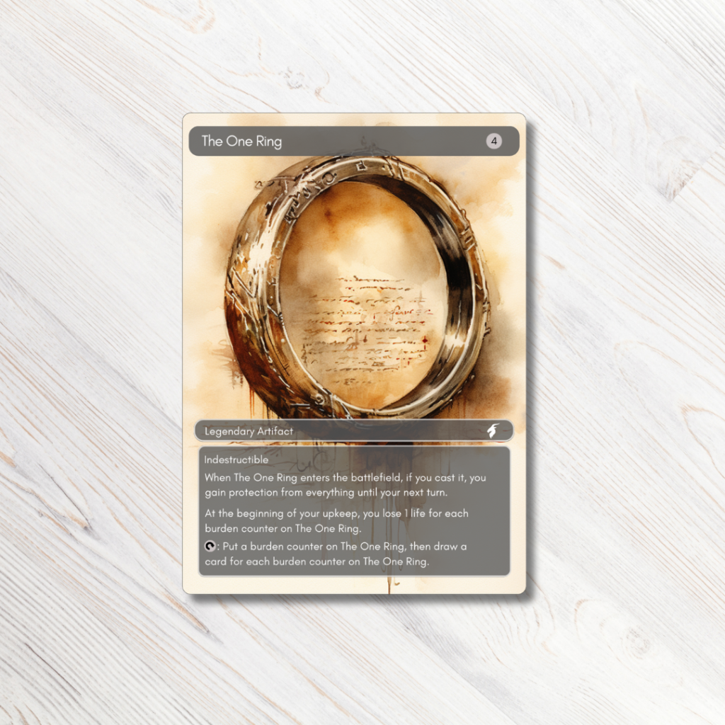 The One Ring MTG Proxy (Mordor Style)