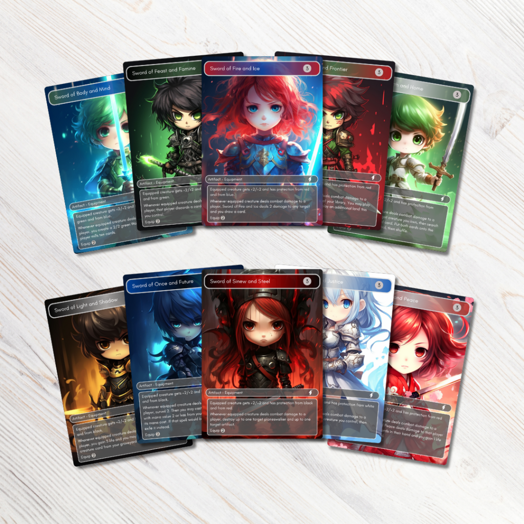 MTG Proxy Commander Staples Pack: Swords Cycle (Anime) - The Proxy ...