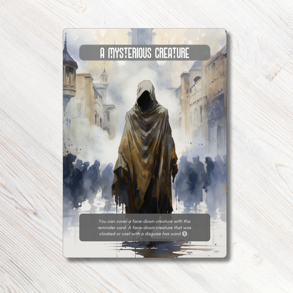 MTG Proxy Token: Mysterious Creature (Reminder Card)
