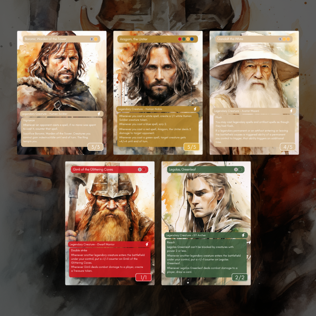 MTG Proxy Commander Starter Pack: Aragorn, the Uniter - The Proxy Forge ...