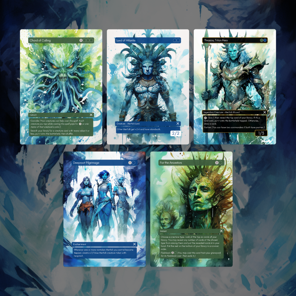 MTG Proxy Commander Precon Upgrade Pack: Explorers of the Deep - The Proxy Forge - Premium Magic ...