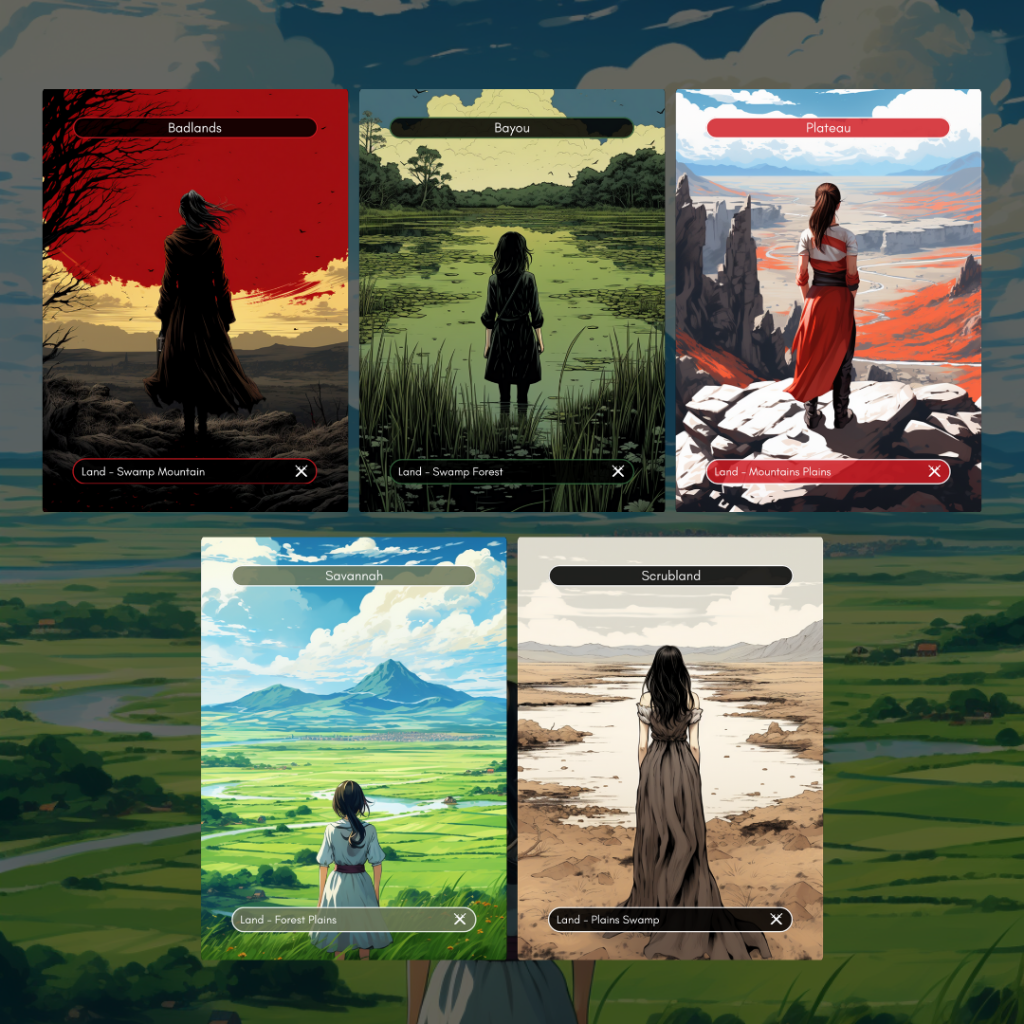 MTG Proxy Original Dual Lands Pack: Anime - The Proxy Forge - Premium ...