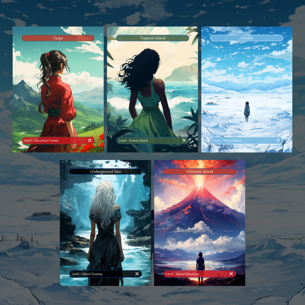 MTG Proxy Original Dual Lands Pack: Anime - The Proxy Forge - Premium ...