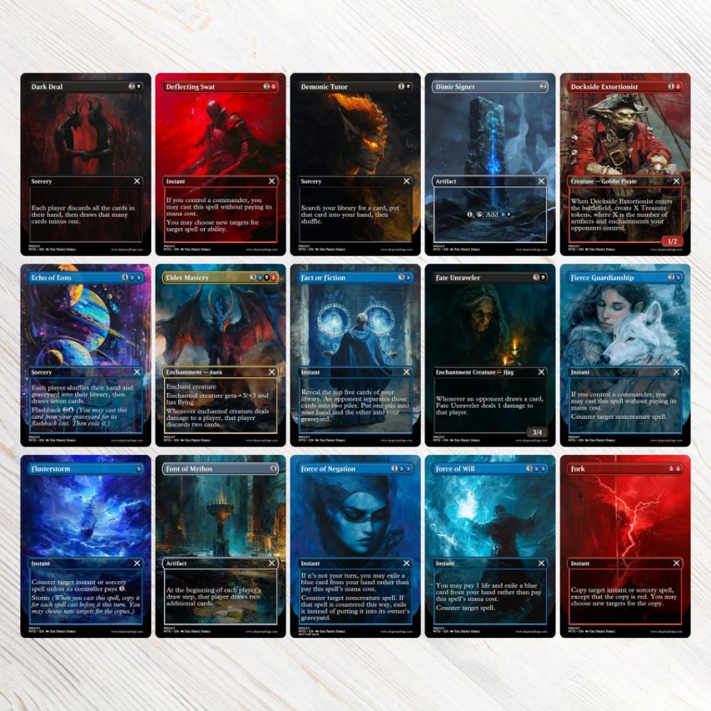 MTG Proxy Ready-to-Play Commander Deck: Nekusar, the Mindrazer (Wheels)