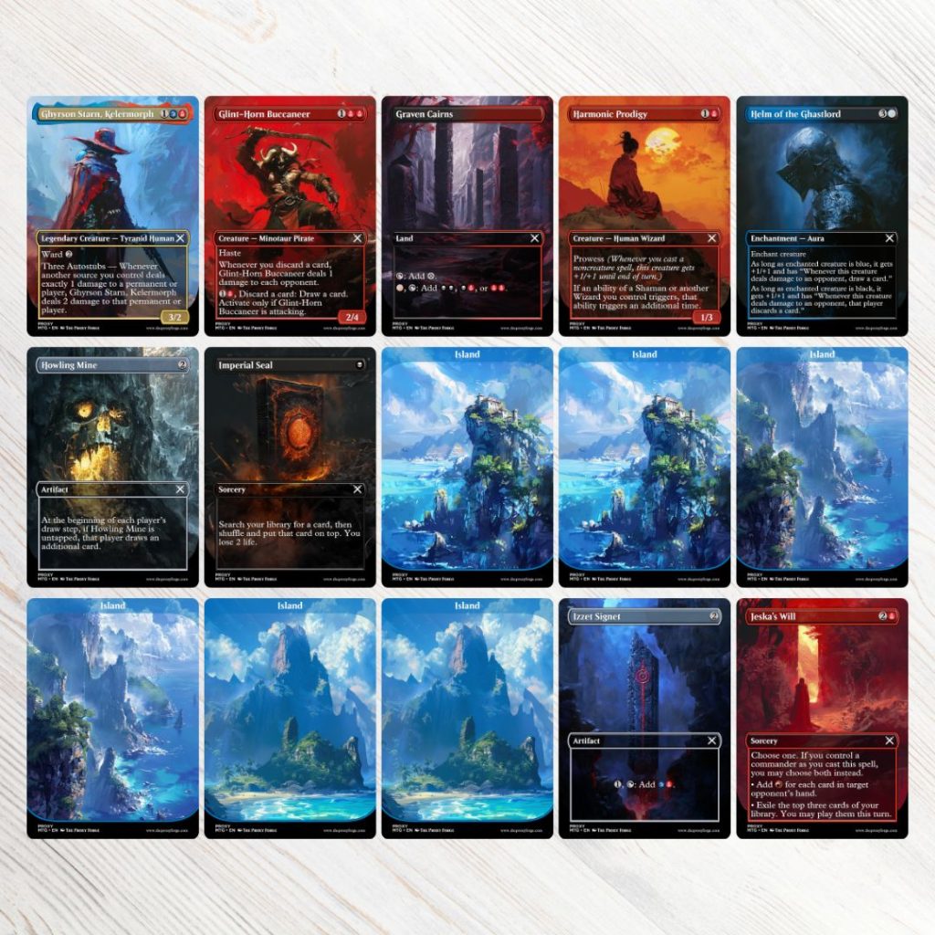MTG Proxy Ready-to-Play Commander Deck: Nekusar, the Mindrazer (Wheels)