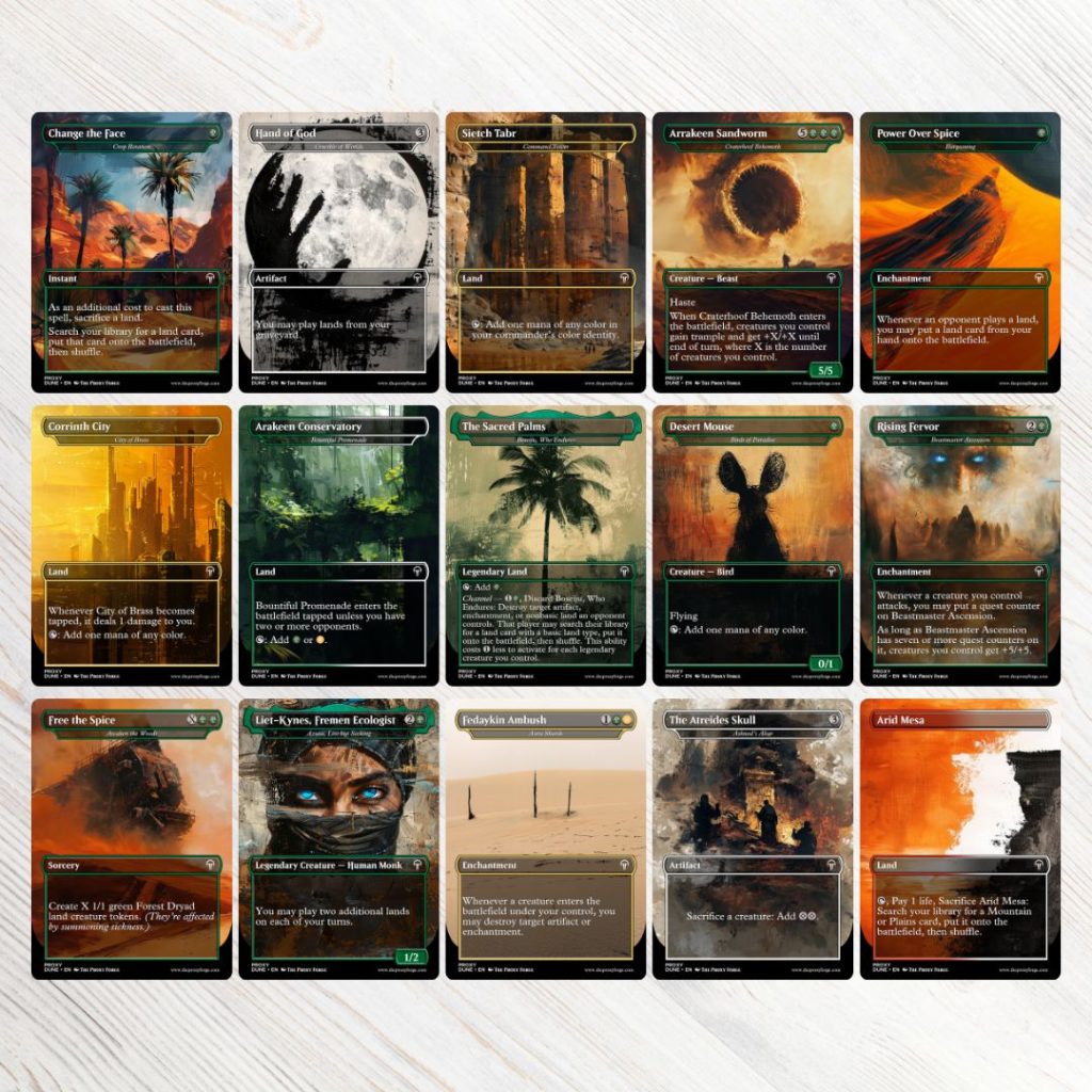 MTG Proxy Ready-to-Play Commander Deck: Hazezon Tamar (Dune)