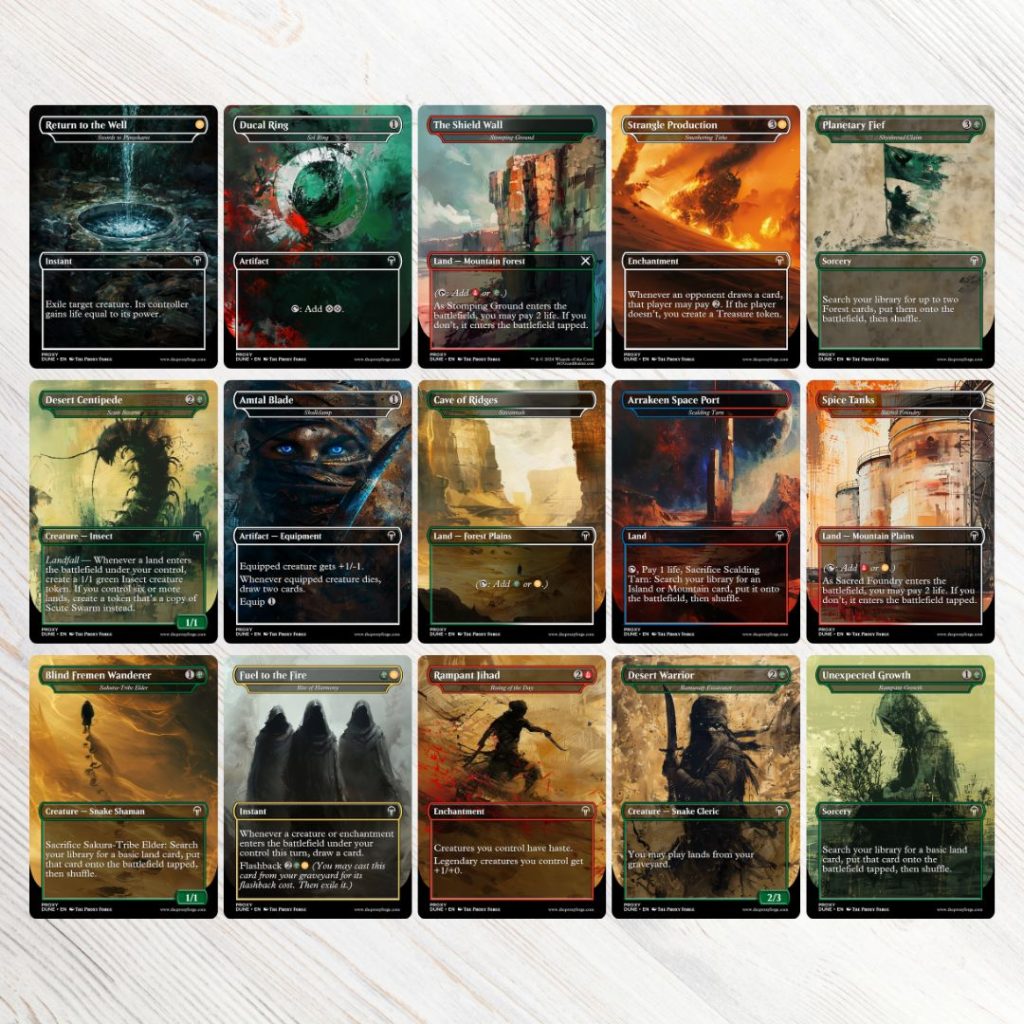 MTG Proxy Ready-to-Play Commander Deck: Hazezon Tamar (Dune)