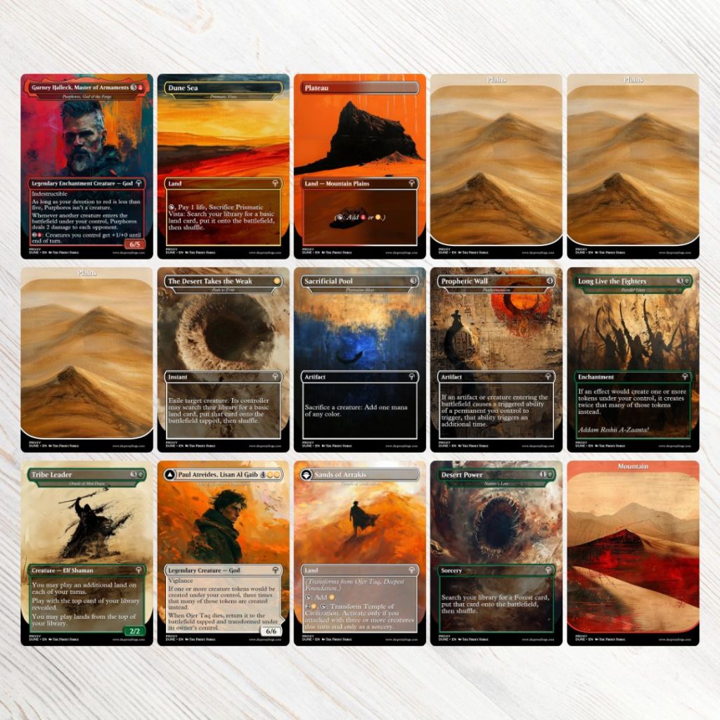 MTG Proxy Ready-to-Play Commander Deck: Hazezon Tamar (Dune)