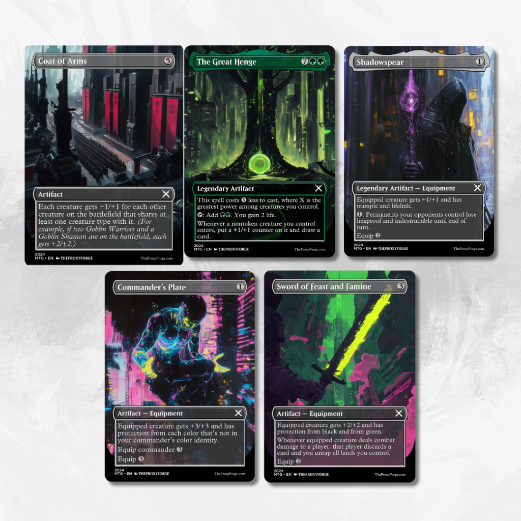 MTG Proxy Commander Staples: Artifacts (Cyberpunk Fantasy) - The Proxy ...