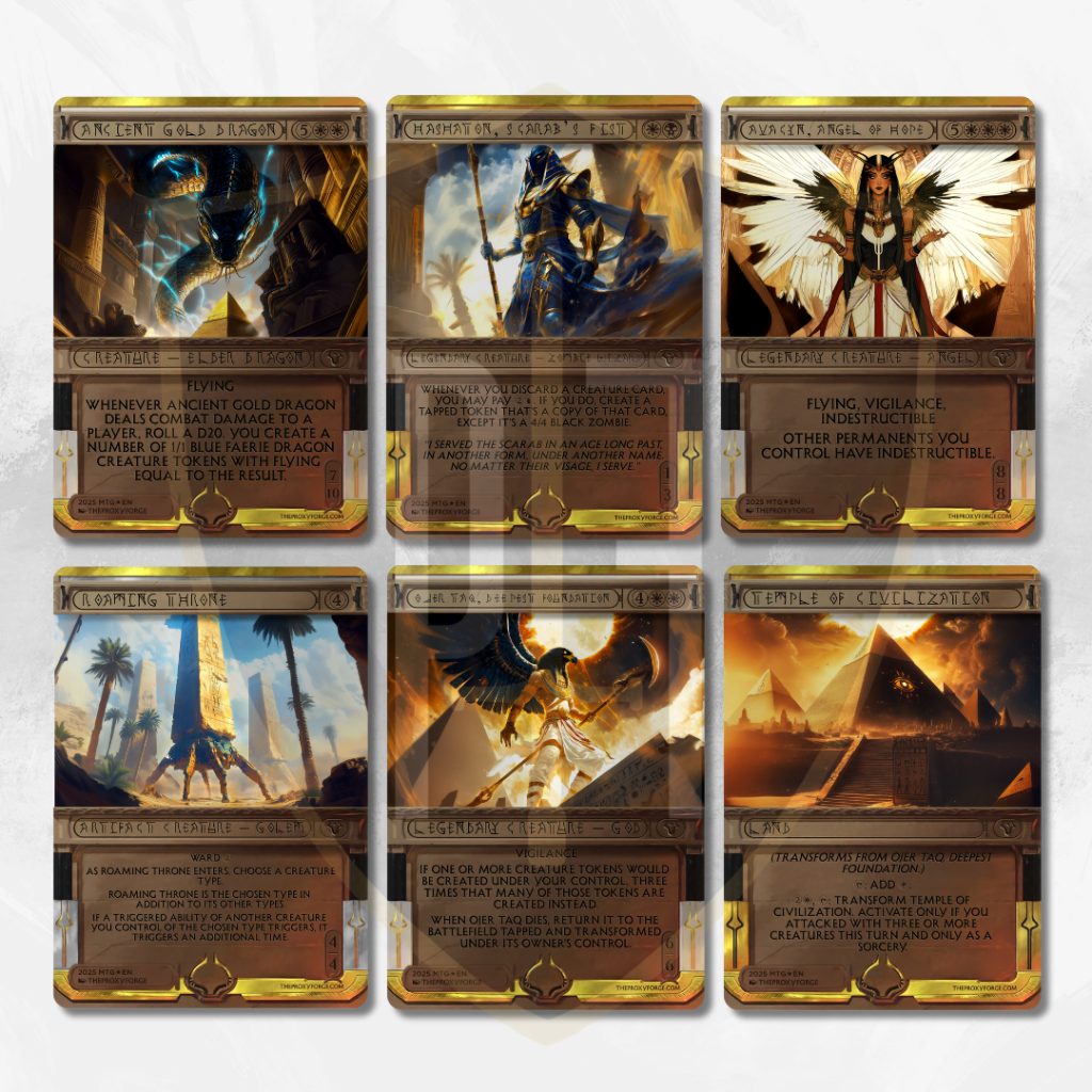 MTG Proxy Commander Precon Upgrade Pack: Eternal Might (Hashaton ...